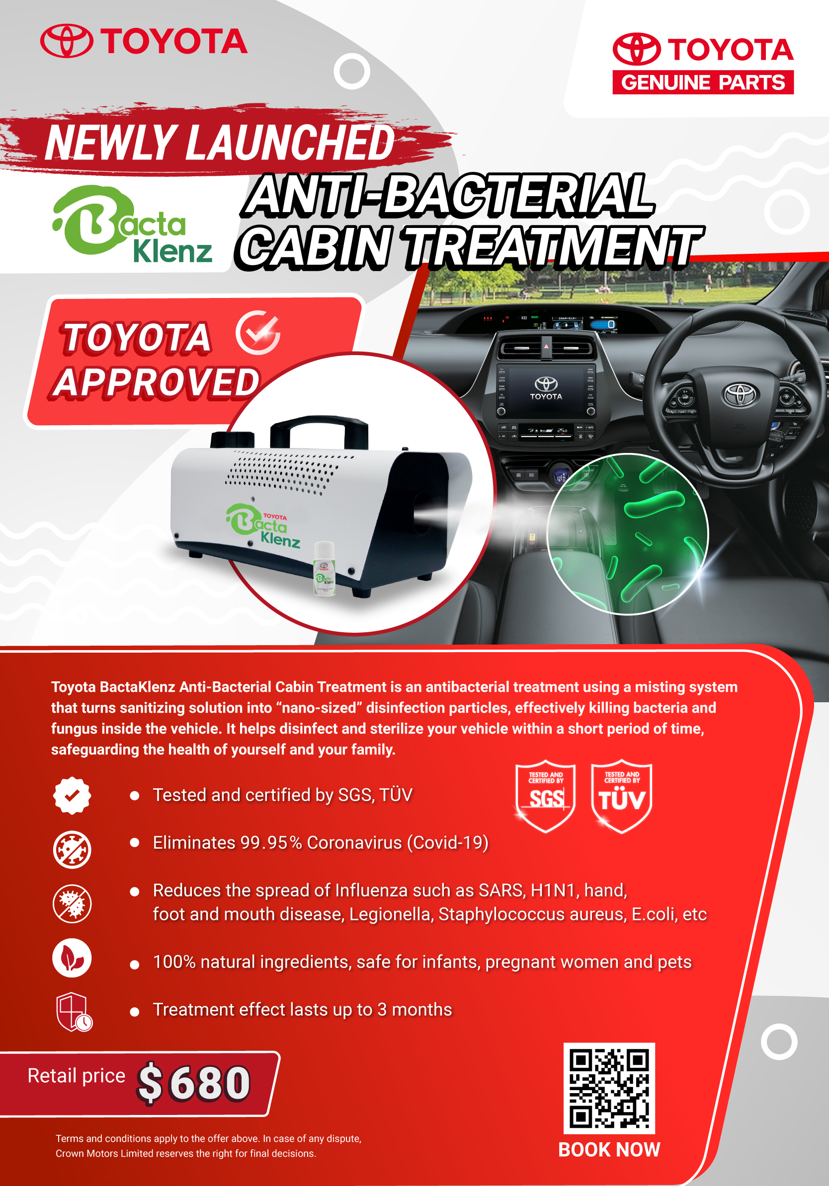 BactaKlenz Anti-Bacterial Cabin Treatment | Trial Offer 50% Discount